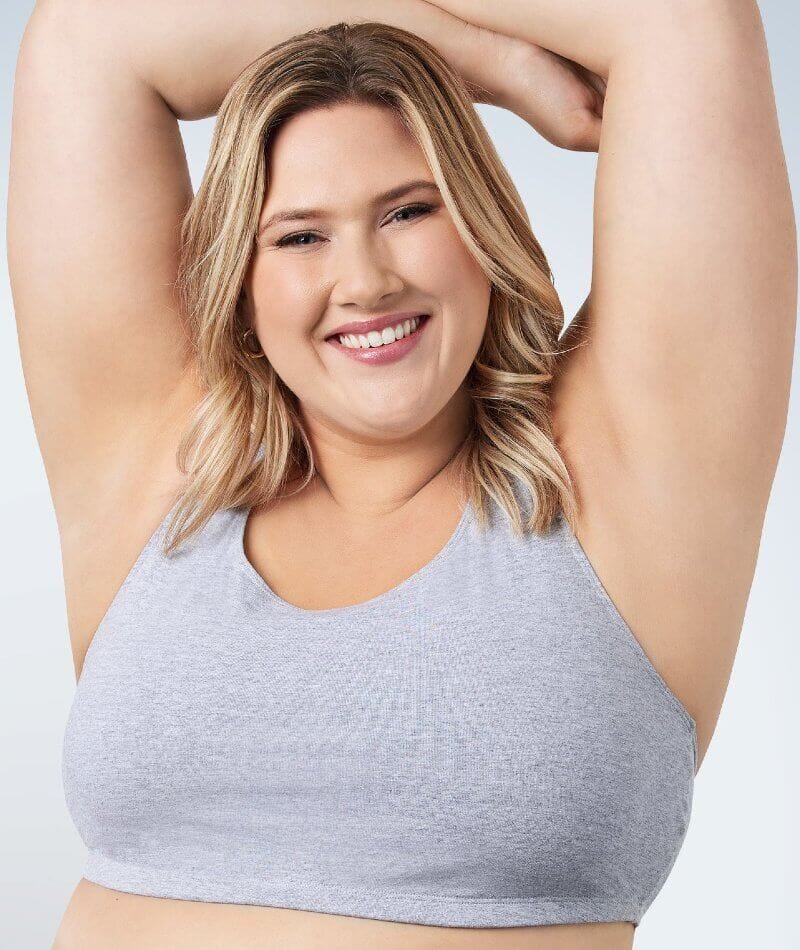 Leading Lady Wirefree Crop Top - Grey – Big Girls Don't Cry (Anymore)